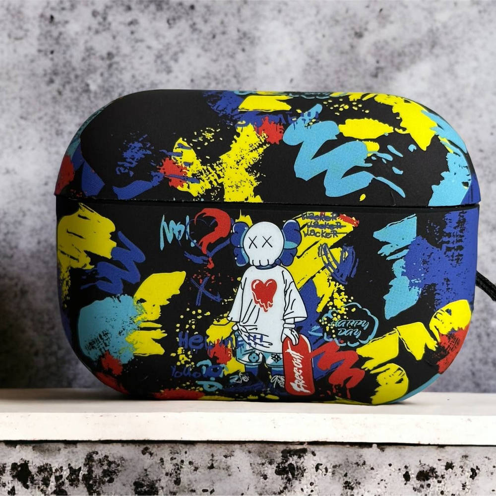 Чехол для AirPods Pro 2 Светящийся силиконовый чехол Luxo Kaws для ...
