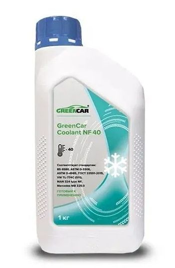Антифриз GreenCar Coolant NF, Готовый раствор купить по выгодной цене в ...
