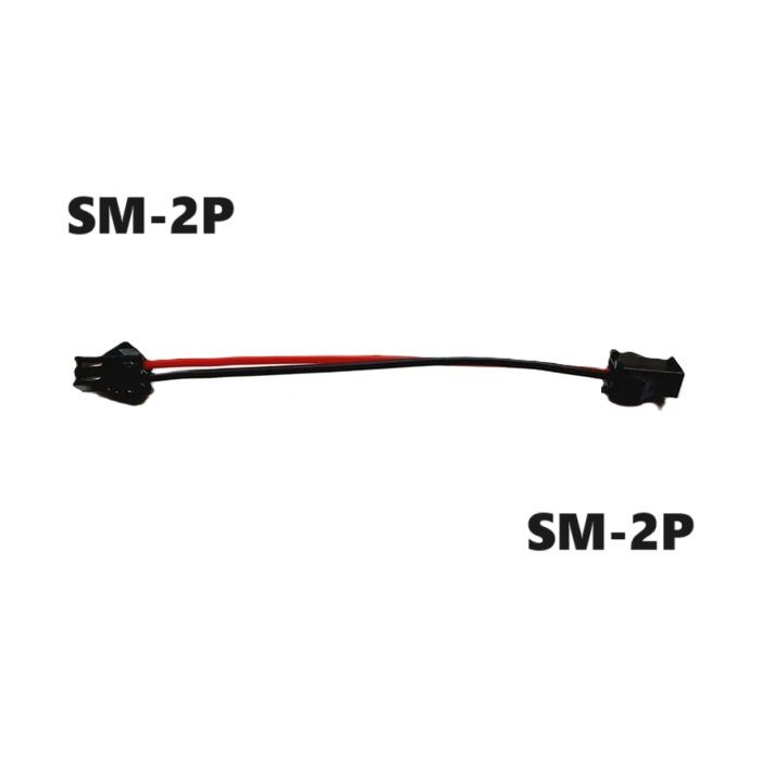 Переходник SM-2p (папа / папа) 181 провод разъем питания, адаптер кабель, штекер JST-2P, JST SM ...