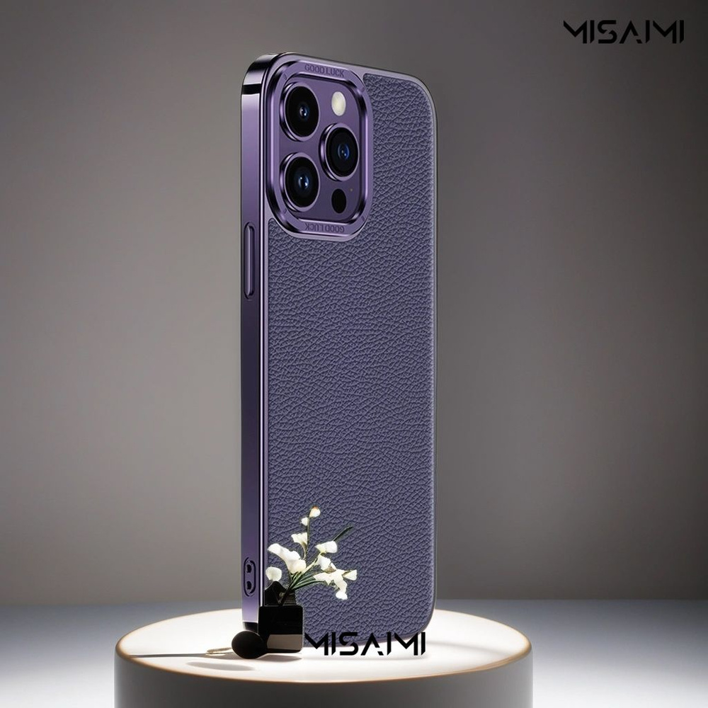 DS- элегантный кожаный чехол для Iphone 15 Pro Max (айфон 15 про макс ...