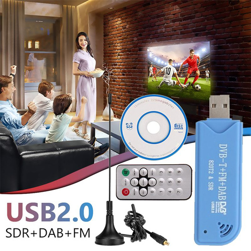 Высококачественный USB2.0 цифровой DVB-T SDR+DAB+FM ТВ-тюнер-приемник ...