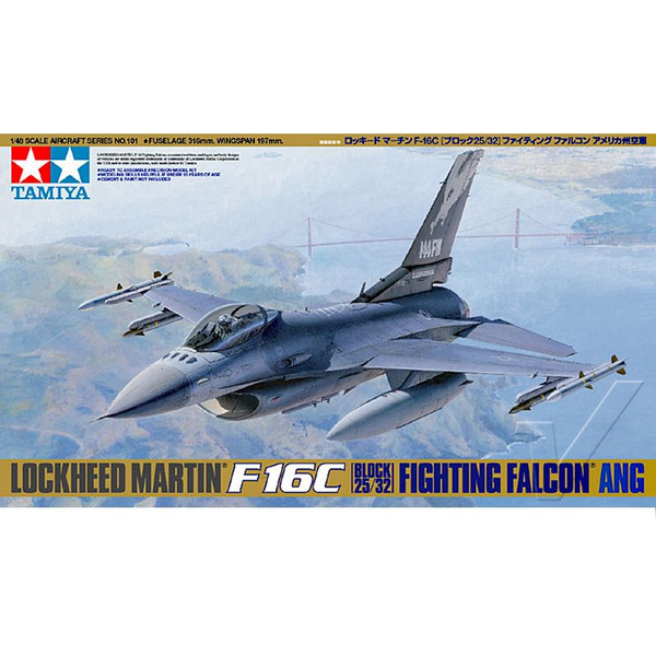 Tamiya 61101 1/48 Локхид Мартин F-16C Block 25/32 Falcon ANG сборная ...