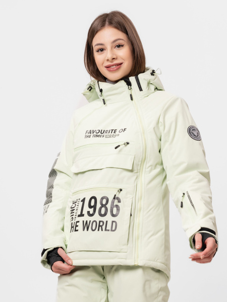 Комплект верхней одежды Женский BOSECK Капюшон, Карманы Зима, размер 48 Повседневный желтый ...