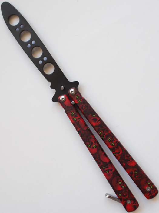 Нож-бабочка тренировочный из металла 22см - купить с доставкой по ...