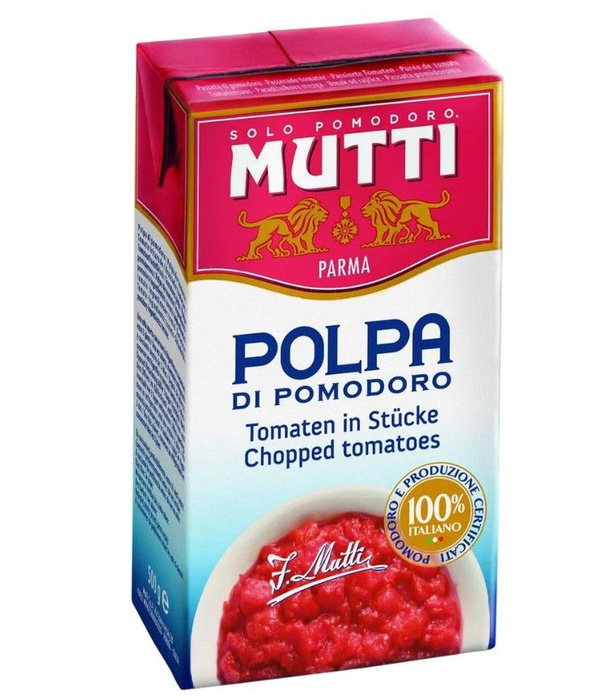 Томаты Mutti резаные кубиками в томатном соке, 500 г - купить с ...