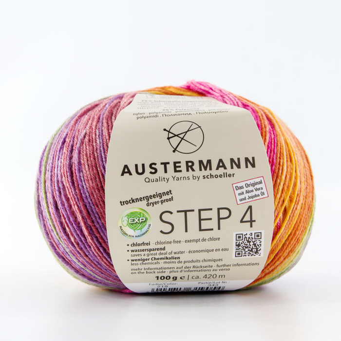 Пряжа для вязания AUSTERMANN Step 4 Irish Rainbow - купить с доставкой по выгодным ценам в ...