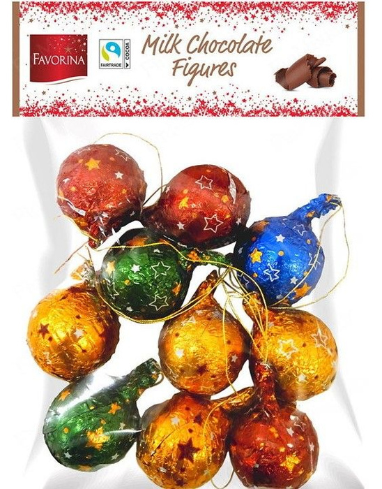 Шоколадные конфеты новогодние шары Favorina, 100 гр - купить с ...