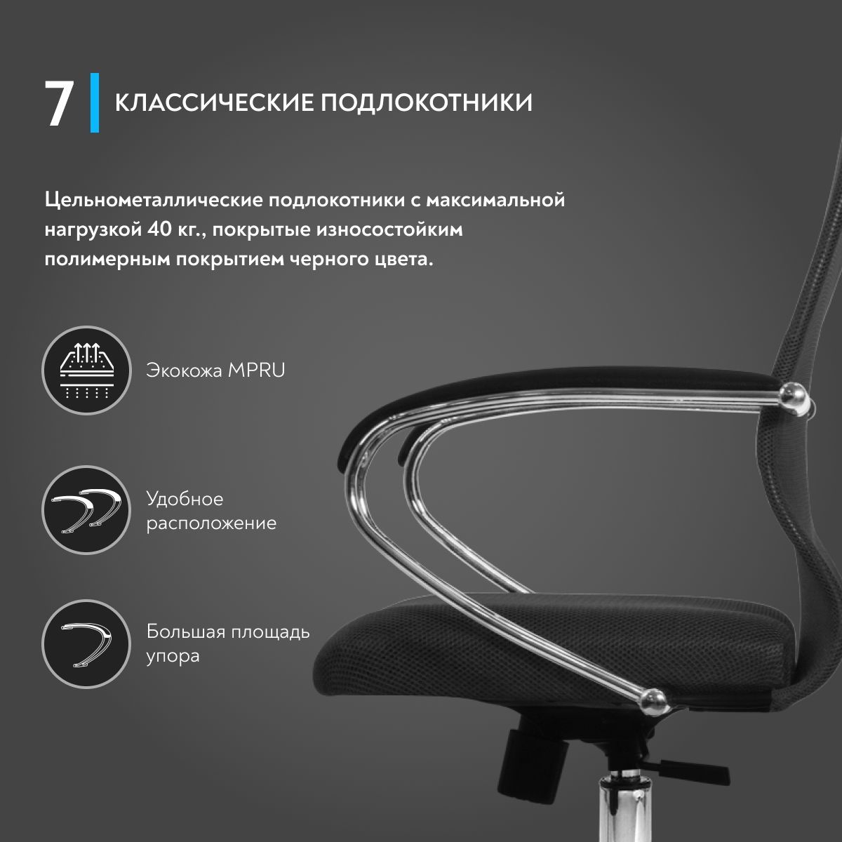 Офисное кресло Метта SU-B-8/подл.131/осн.003, Сетка - купить по ...