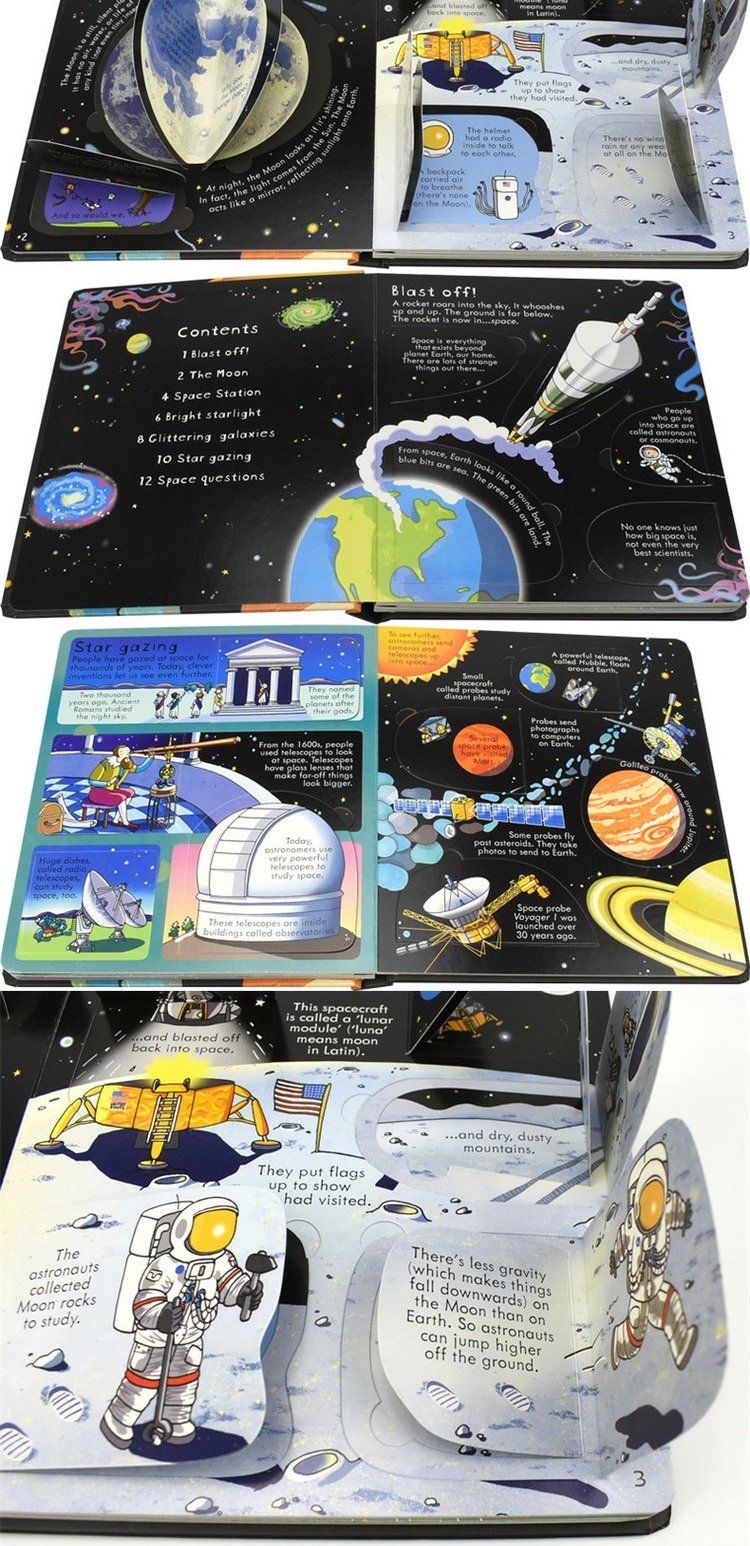 Usborne Look Inside Space Children's English Popular Science English ...