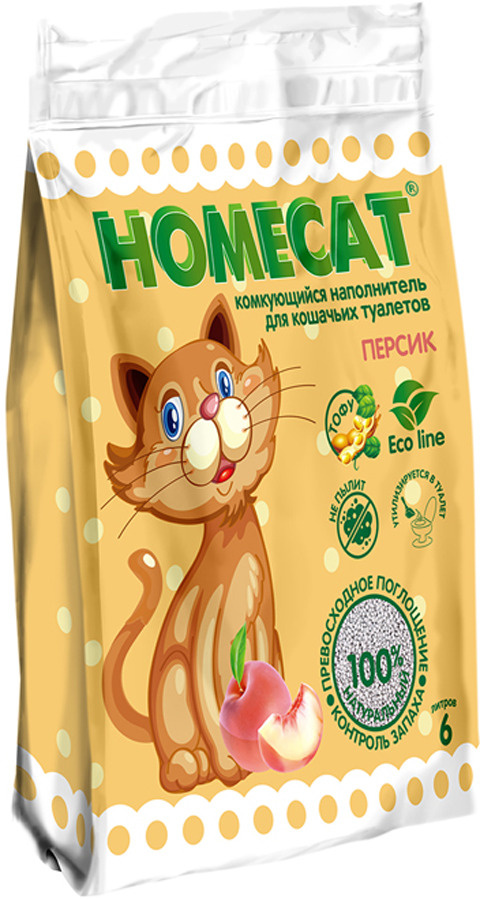 Homecat Наполнитель Кукурузный Комкующийся 2600г. - купить с доставкой по выгодным ценам в ...