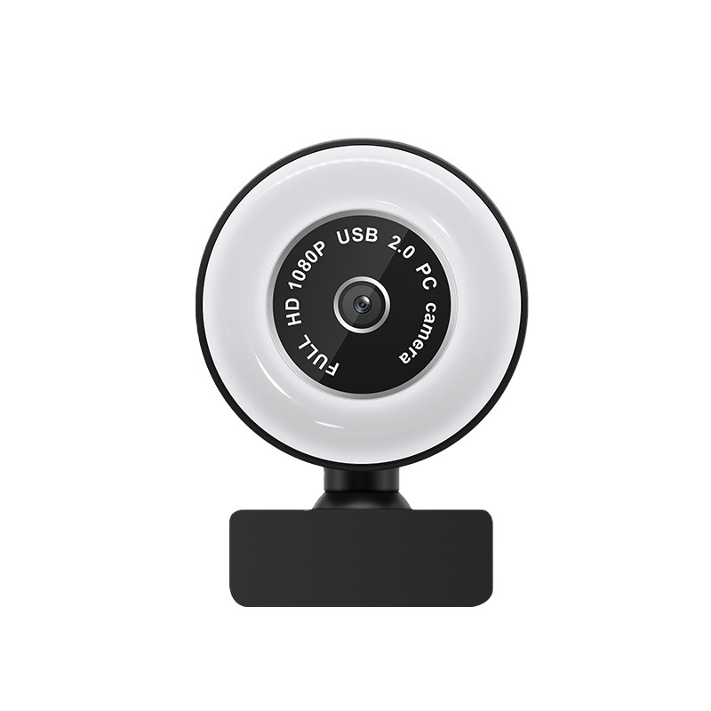 Web-камера Web Camera Full HD 1080P с автофокусом, шторкой и круговой ...