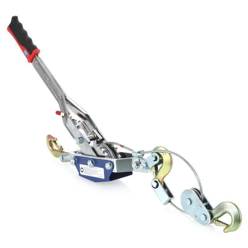 Лебедка автомобильная Jun Kaung Лебёдка ручная 3 крюка (4т) тросс 6мм ...