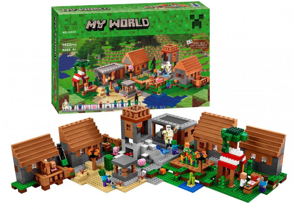 Конструктор Minecraft 10531 "Большая деревня" - купить с доставкой по ...