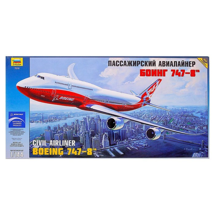 Звезда, Сборная модель "Пассажирский авиалайнер Боинг 747-8" - купить с ...