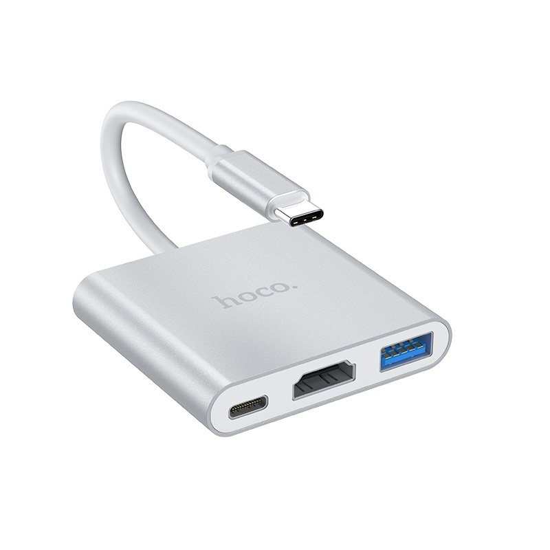 Разветвитель адаптер переходник концентратор с Type C Usb на Hdmi Usb 3