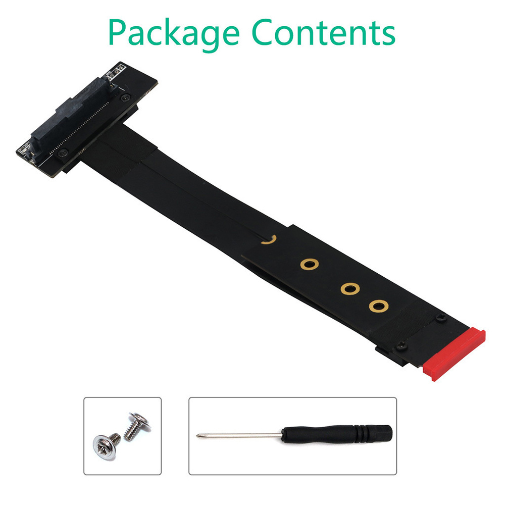 SFF-8639 to M.2 NVMe для SSD удлинительный кабель Solid Drive Riser ...