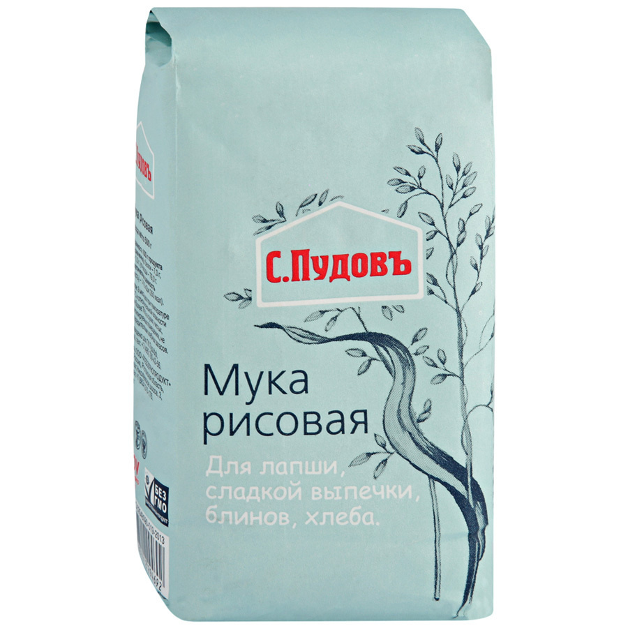 Мука С.Пудовъ, рисовая, 500гр *3шт - купить с доставкой по выгодным ...