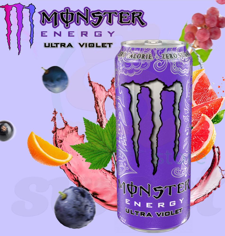 Энергетик Monster Energy Ultra Violet 500мл из Европы купить с