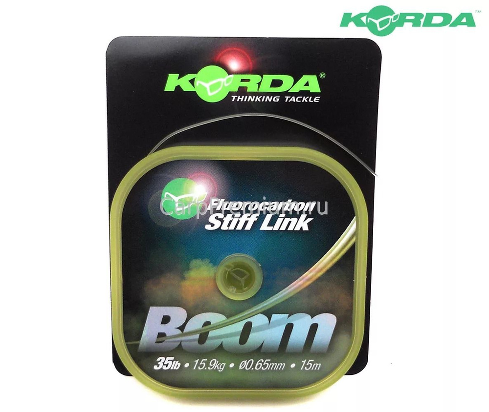 Флюрокарбоновый жесткий поводковый материал 0.65 мм Korda (Корда) - Boom Fluorocarbon Stiff Link ...