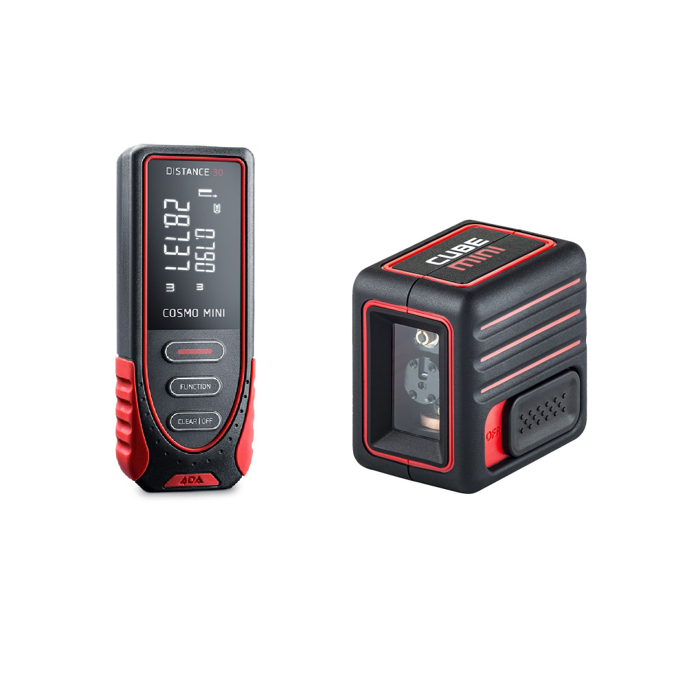 КОМПЛЕКТ ADA: Уровень ADA Cube MINI Basic Edition + Дальномер ADA Cosmo MINI A00585. купить на ...