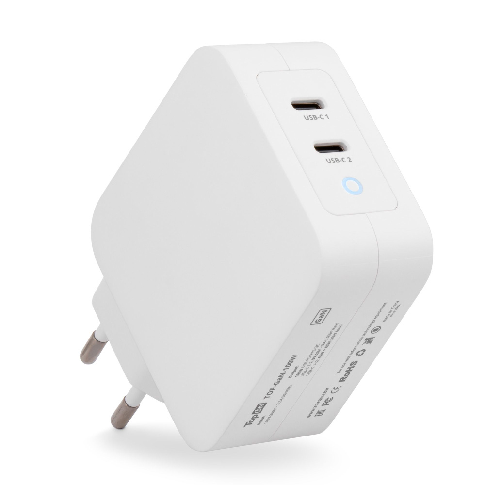 Универсальный блок питания Topon 100w Gan Type C Pd Pps Usb Qc 100
