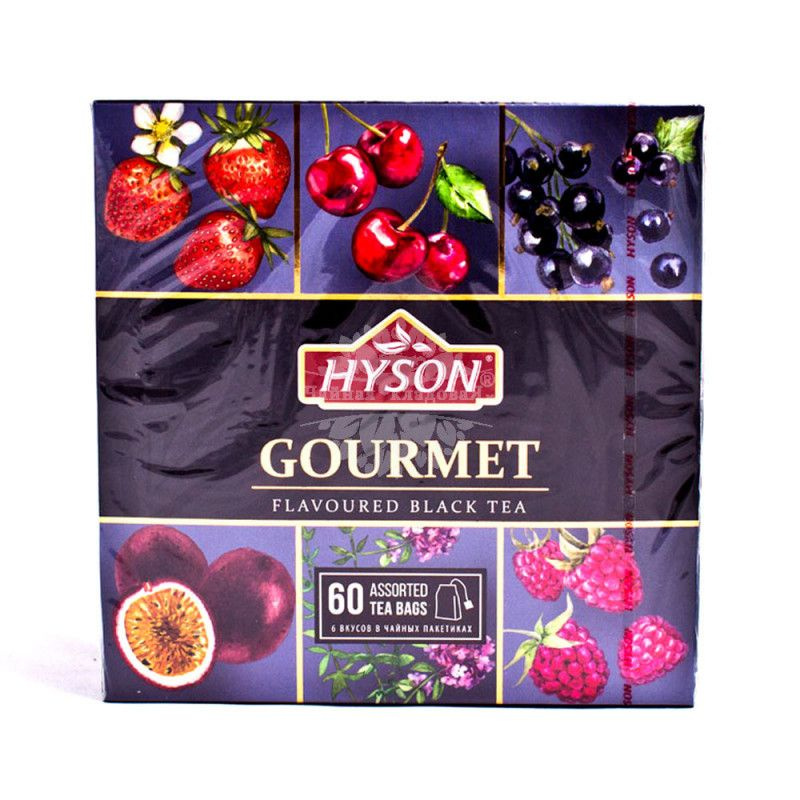 Чай черный Hyson Gourmet Tea Collection ассорти в пакетиках, 60 пак ...