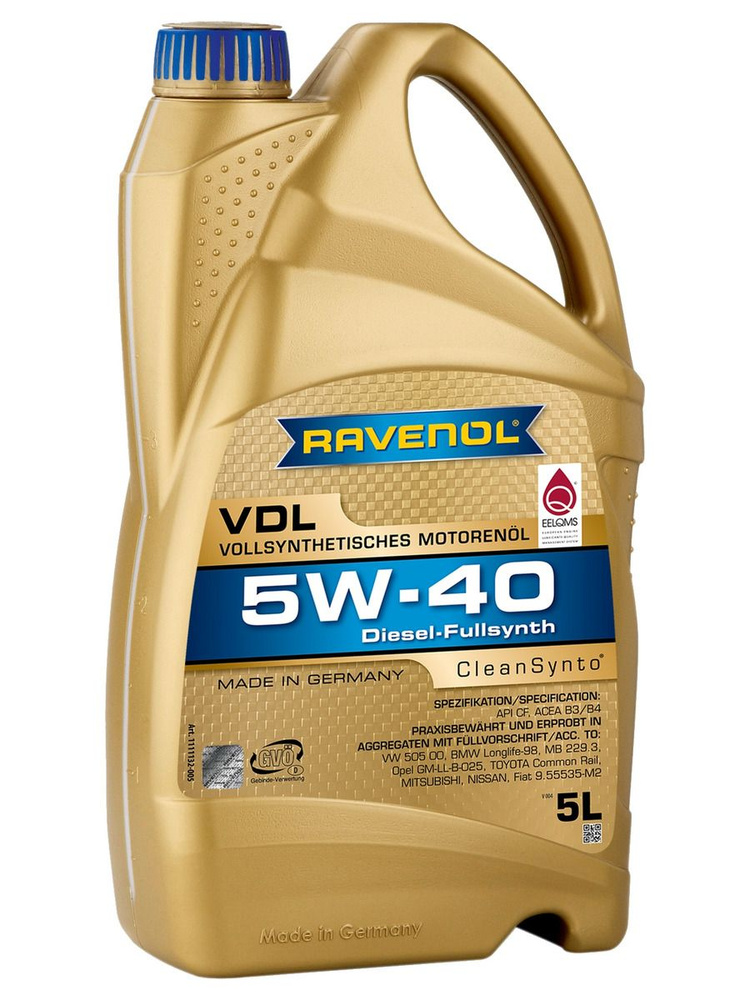 Масло моторное RAVENOL 5W-40 Синтетическое - купить в интернет-магазине ...