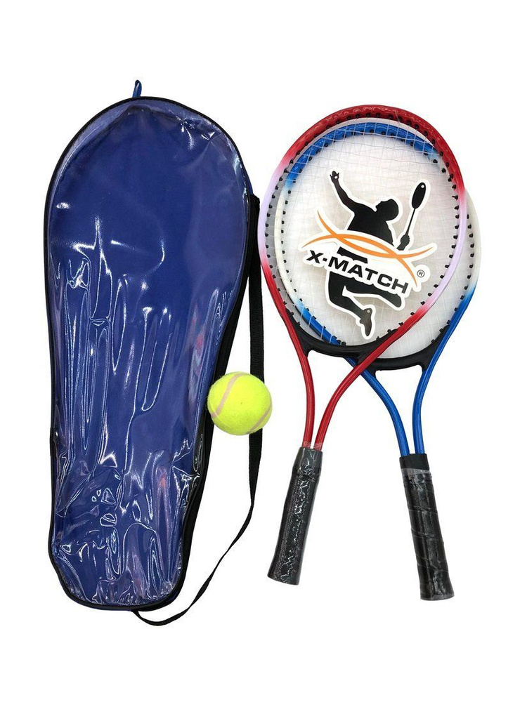 Ракетки для большого тенниса Х-Math, ракетки 2 шт. мяч 1 шт., чехол ...