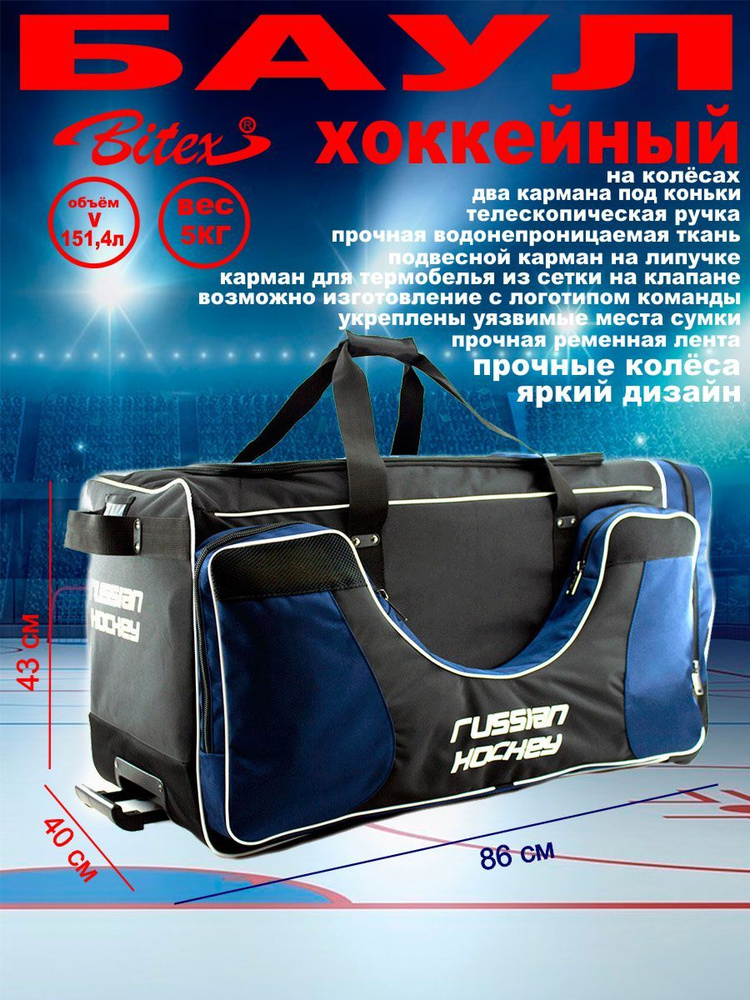 Bitex Хоккейный баул 24-975 - купить с доставкой по выгодным ценам в ...