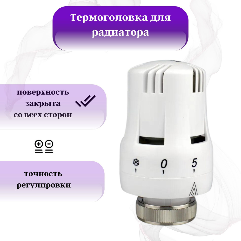 Термоголовка для радиатора терморегулятор SANEXT TH M30 x1.5 - купить в ...