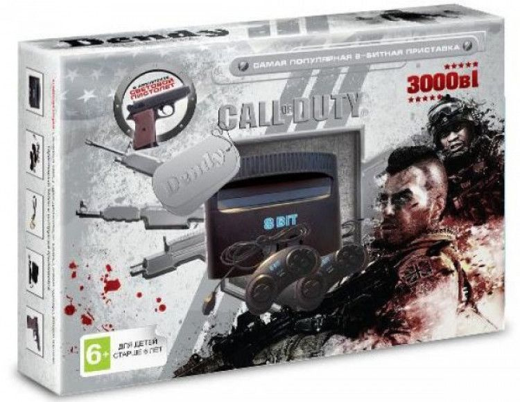 Игровая приставка 8 bit Call of Duty Ghosts 3000 в 1 + 15 встроенных ...