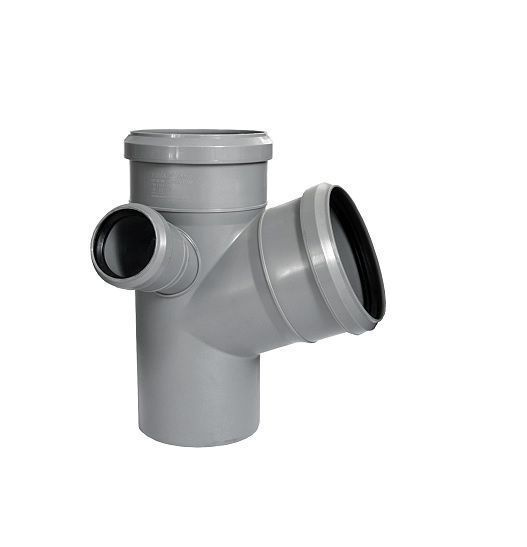 Крестовина канализационная 110 х 50 х 110, 67 гр, двухплоскостная ...