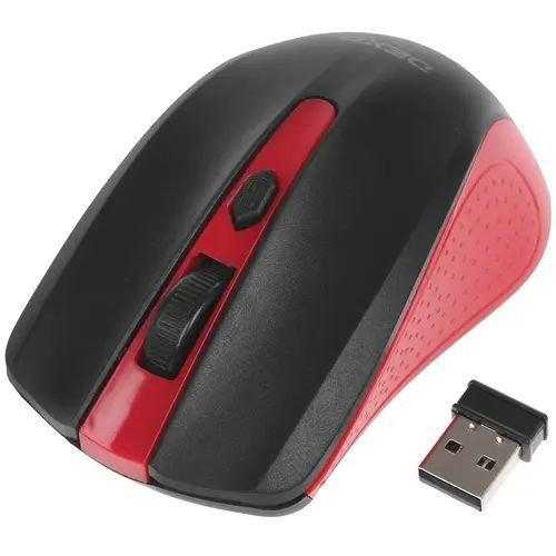 Мышь DEXP WM-4002BU, черный, красный - купить по выгодной цене в интернет-магазине OZON (1086324509)