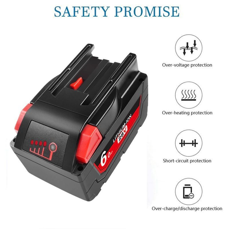 Аккумулятор подходит для Milwaukee V28 48-11-2830/20/49-24-0730, 28V 6 ...