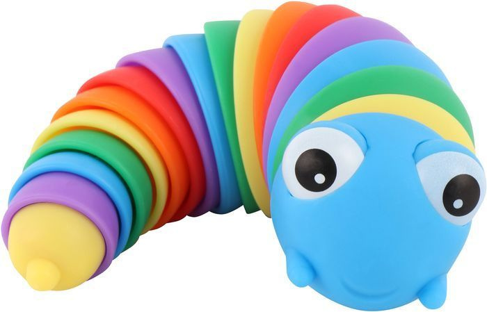 Игрушка гусеница разноцветная 18 см - купить с доставкой по выгодным ...