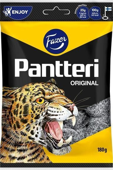 Мармелад Fazer Pantteri сальмиакки 180 г (из Финляндии) - купить с ...