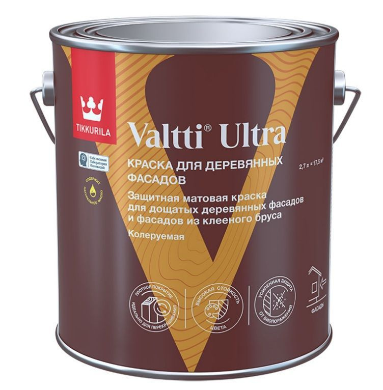 Краска Tikkurila Valtti Ultra Быстросохнущая, Водно-дисперсионная ...