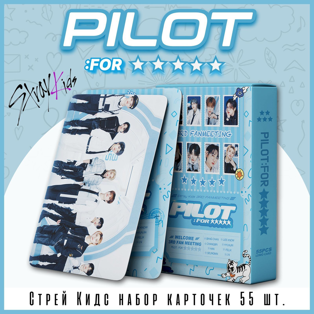 Карточки Stray kids "Pilot", 55 шт. Стрей кидс карты - купить с ...