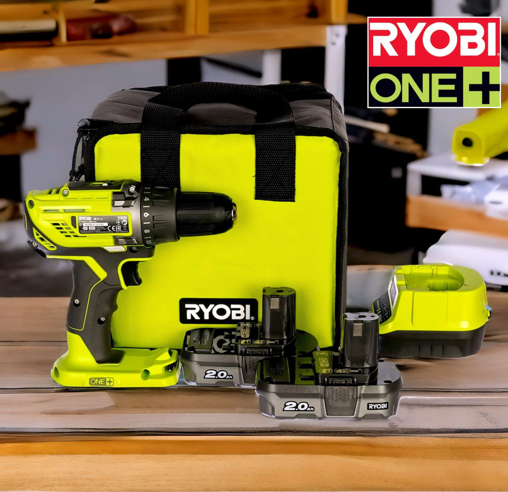 Дрель-шуруповерт аккумуляторная Ryobi R18DD3-220S купить на OZON по низкой цене (226673133)