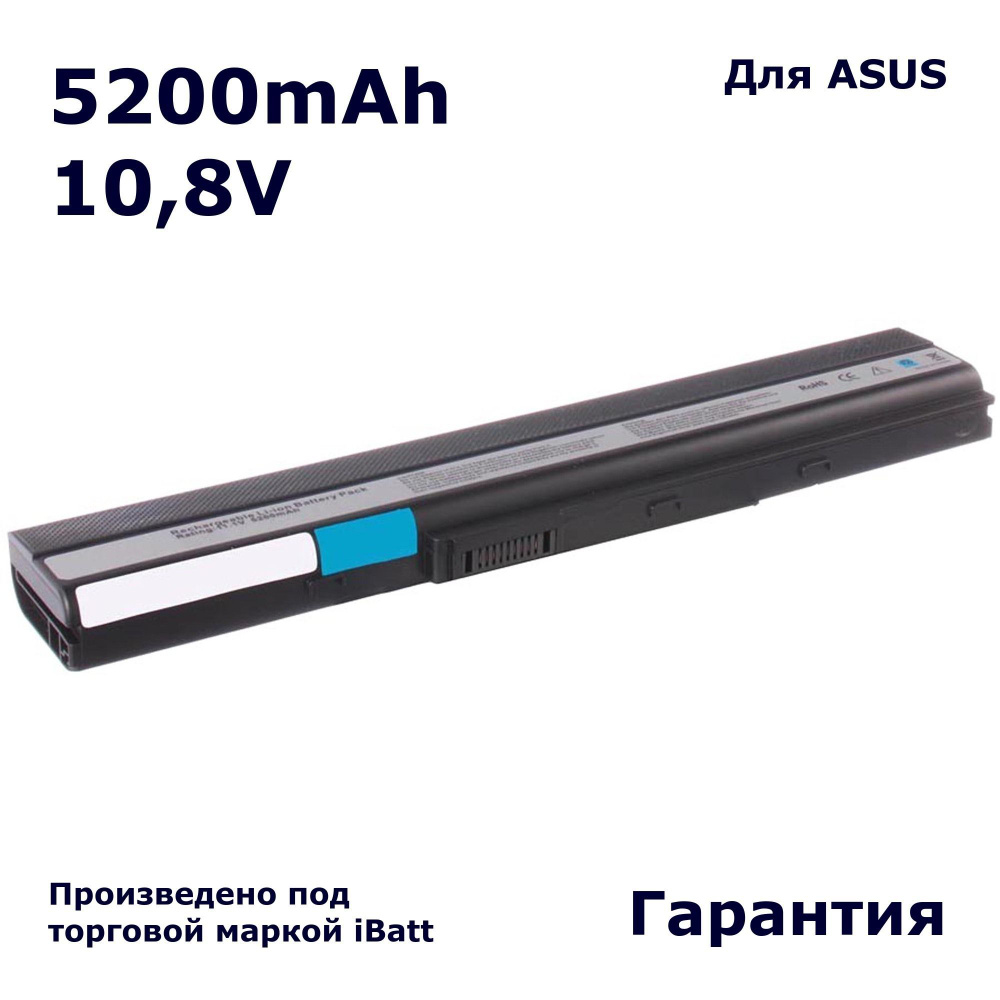 Аккумулятор iBatt 5200mAh, для A32 K52J A52J A42 A52 K52f K52 K52DR ...