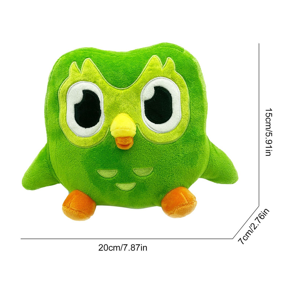 Плюшевая фигурка Duolingo Green Owl - купить с доставкой по выгодным ...