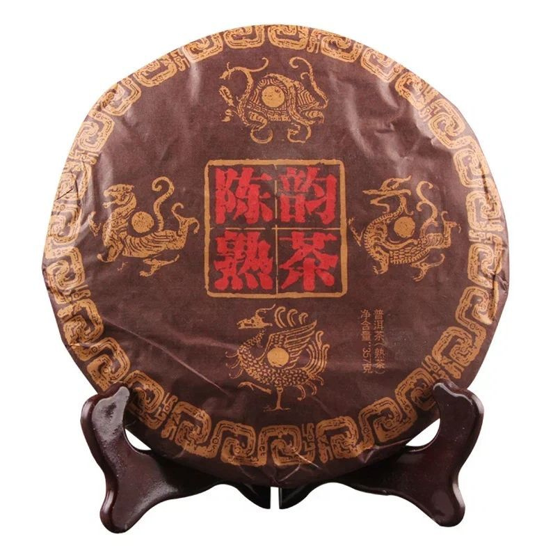 Чай листовой пуэр Шу черный "Четыре дракона" 357 гр - купить с ...