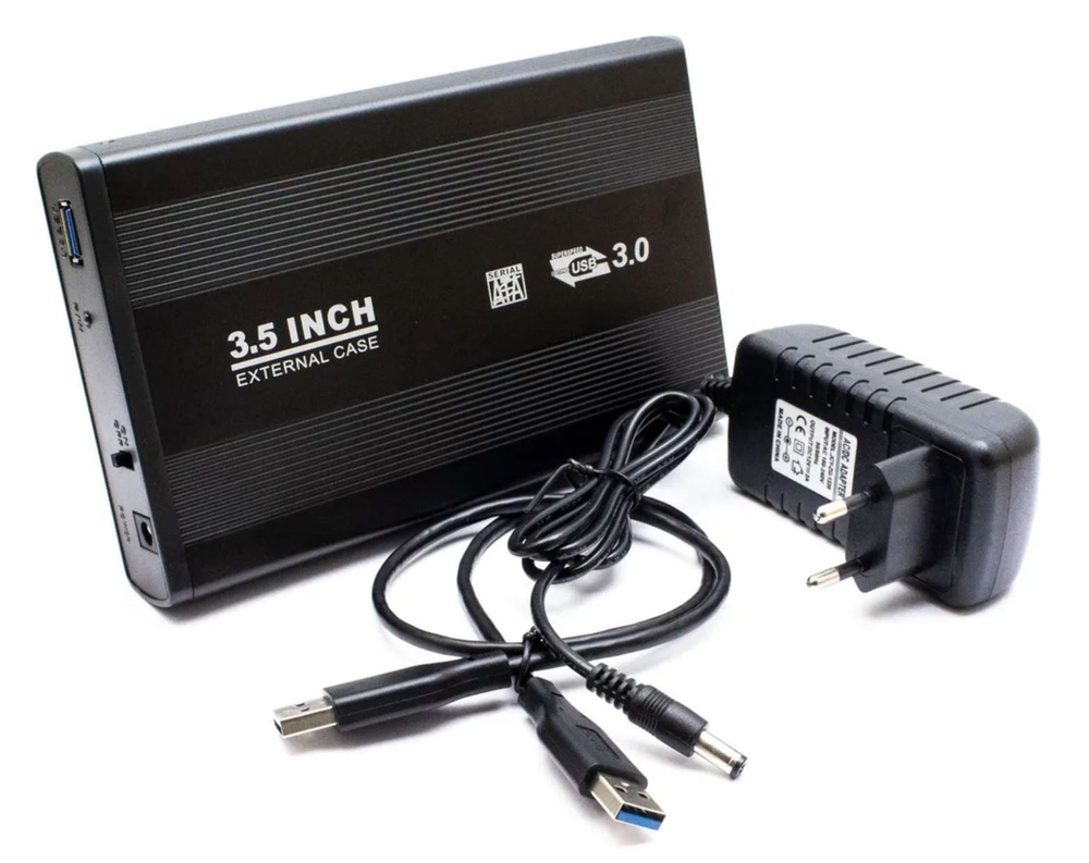 Корпус для жесткого диска 3.5" HDD - USB 3.0 box Sata / внешний корпус для HDD / чехол для ...