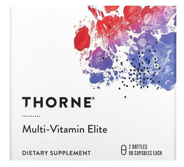 Thorne, Multi-Vitamin Elite, мультивитамины для приема утром и вечером ...