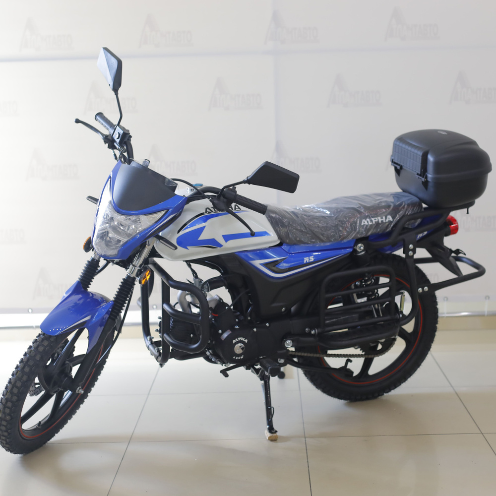Мопед Альфа RS LUX 11 (LM48-B) синий (А) - купить с доставкой по ...