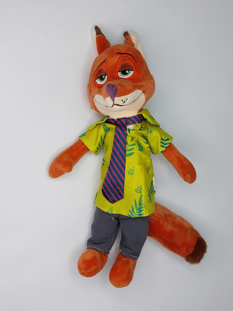 Мягкая игрушка лис Ник Уайлд из мультфильма Зверополис, 40 см - купить ...