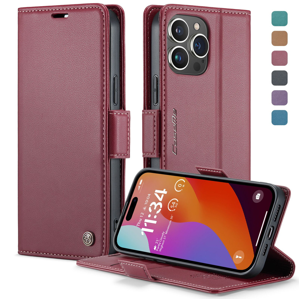 Caseme Кожаный чехол для Iphone 15 Pro Max Aйфон 15 про макс Rfid