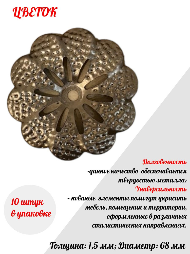 Кованый элемент "ЦВЕТОК" - купить с доставкой по выгодным ценам в ...