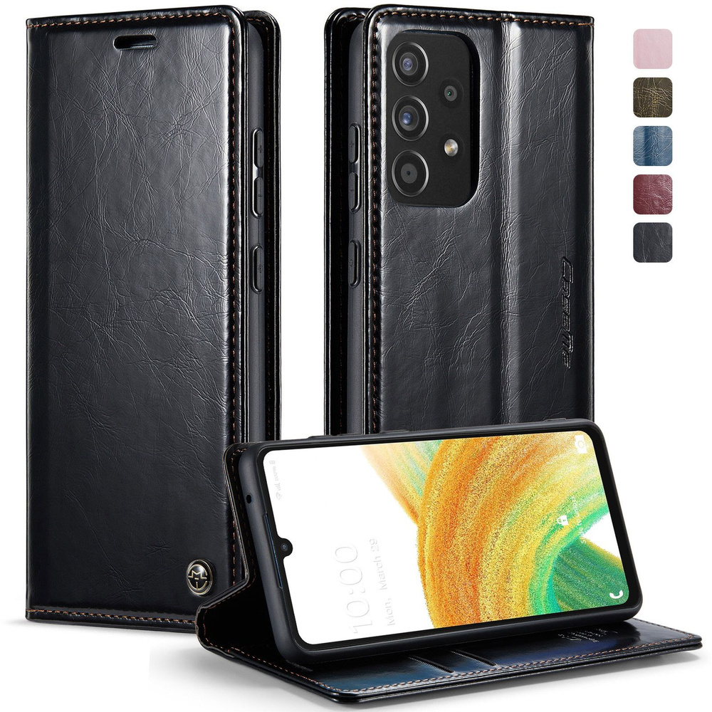 Caseme Кожаный книжка чехол для Samsung Galaxy A33 5G / Самсунг A33 5G ...