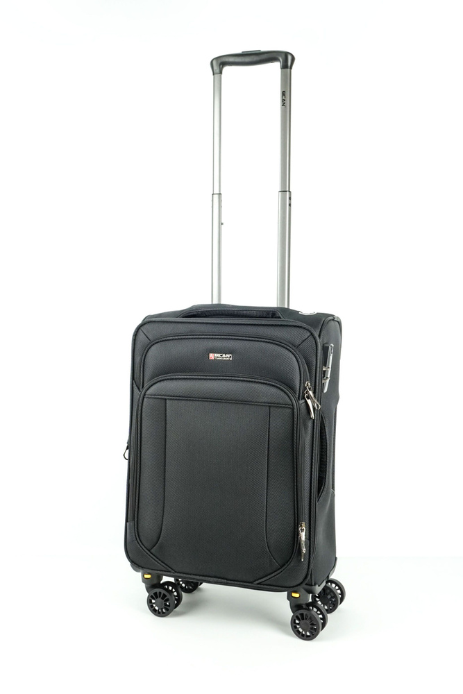 Чемодан Chemodan 360 маленький (ручная кладь) текстильный с расширением на 4-х съемных колесах с ...